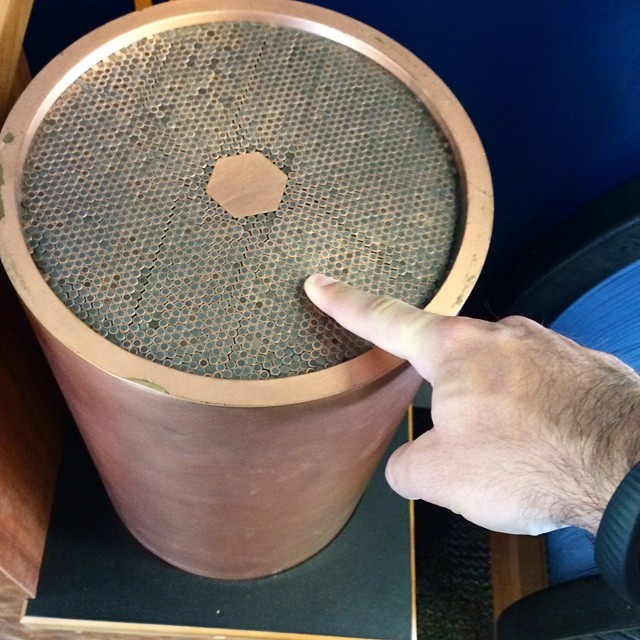 This 3-foot tall bundle of copper-coated titanium wire will be ...